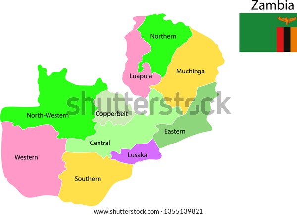 Zambia Map Drawing Stock Vector (Royalty Free) 1355139821 | Shutterstock
