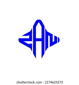 Zan Letter Logo Creative Design Vector Stock Vector (Royalty Free ...