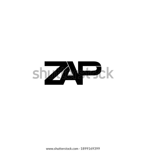 Zap Letter Original Monogram Logo Design Stock Vector (Royalty Free ...