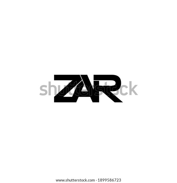 Zar Letter Original Monogram Logo Design Stock Vector (Royalty Free ...