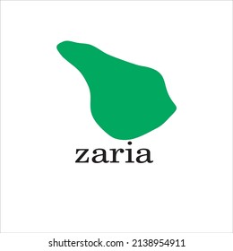 Zaria Map On White Background Stock Vector (Royalty Free) 2138954911 ...