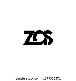Zas Letter Original Monogram Logo Design Stock Vector (Royalty Free ...
