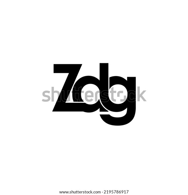 Zdg Letter Original Monogram Logo Design Stock Vector (Royalty Free ...