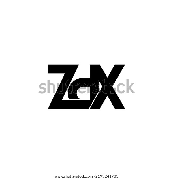 Zdx Letter Original Monogram Logo Design Stock Vector (Royalty Free ...