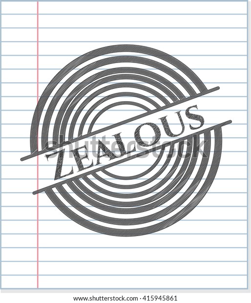 Zealous Draw Pencil Strokes Stock Vector (Royalty Free) 415945861 ...