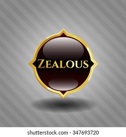 Zealous Golden Emblem Stock Vector (Royalty Free) 347693720 | Shutterstock