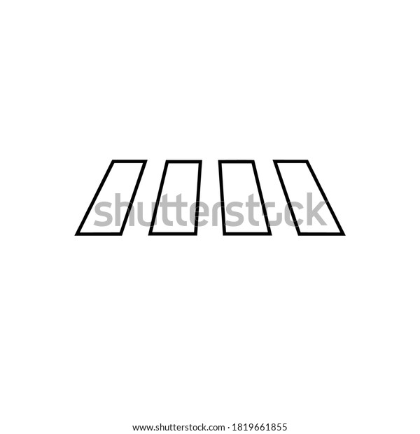 Zebra Cross Icon Vector Illustration Logo Stock Vector (Royalty Free ...