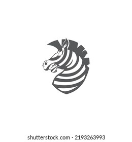 Zebra Logo Design Zebra Head Logo Stock Vector (Royalty Free ...