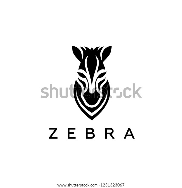 Zebra Logo Design Inspiration Stock Vector (Royalty Free) 1231323067