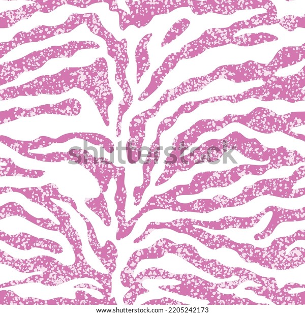 Zebra Print Seamless Texture Pink Pattern Stock Vector (Royalty Free ...