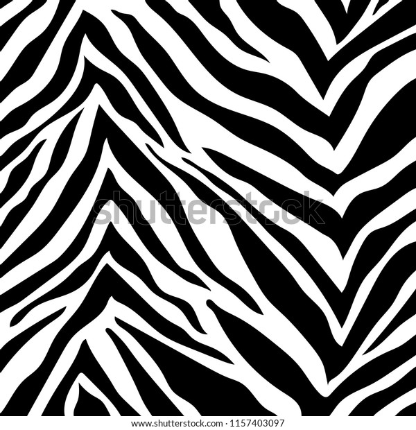 Zebra Stripes Pattern Zebra Print Animal Stock Vector (Royalty Free ...