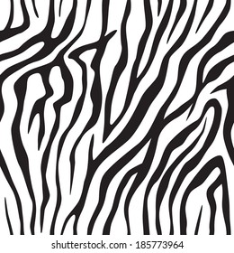 Zebra Stripes Texture Seamless Background Stock Vector (Royalty Free ...