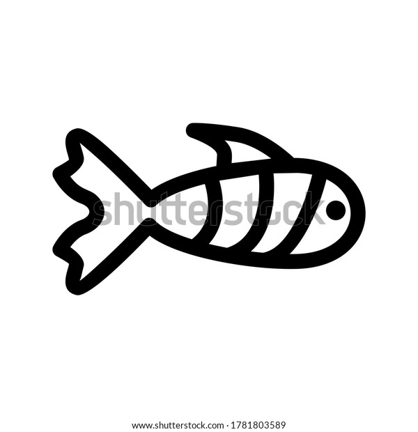 Zebrafish Icon Logo Isolated Sign Symbol Stock Vector (Royalty Free ...