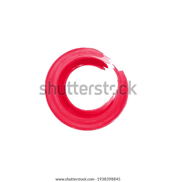 Zen Enso Symbol Logo Emblem Design Stock Vector (Royalty Free) 1938398845