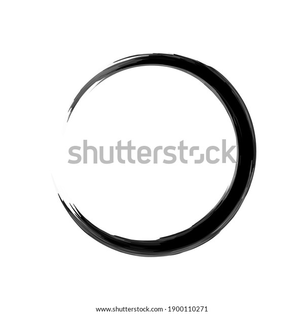 Zen Enso Symbol Vector Original Freestyle Stock Vector (Royalty Free ...