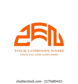 Zen Letter Logo Creative Design Vector Stock Vector (Royalty Free ...