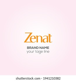 Zenat Vector Logo Design Zenat Creative Stock Vector (Royalty Free ...