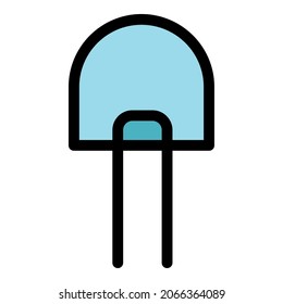 Zener Diode Icon Outline Zener Diode Stock Vector (Royalty Free ...