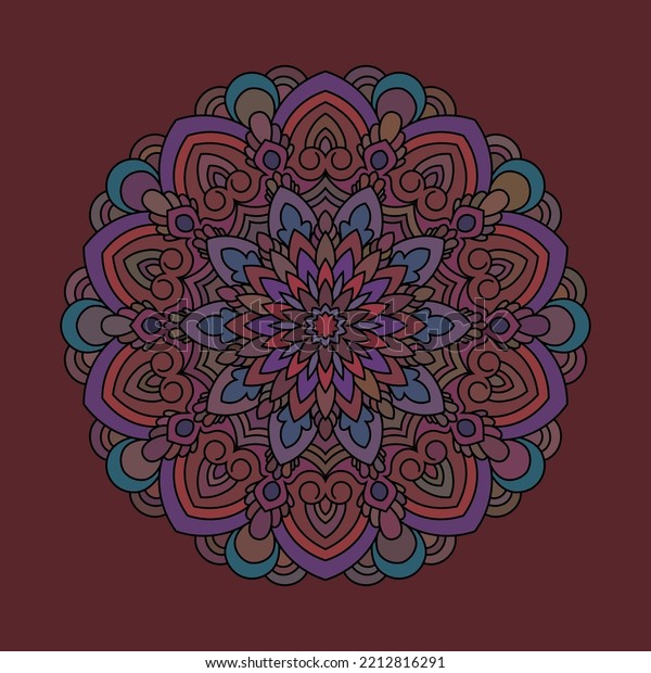 Zentangle Inspired Zen Doodle Background Illustration Stock Vector ...