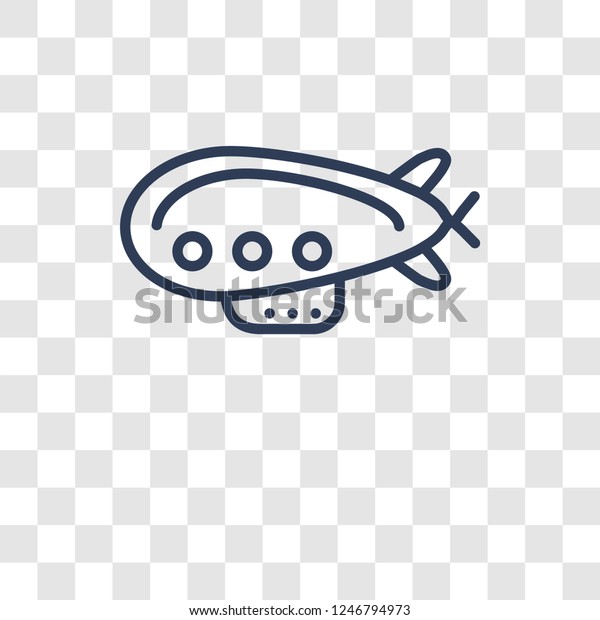 Zeppelin Icon Trendy Zeppelin Logo Concept Stock Vector (Royalty Free ...