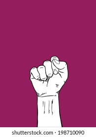 Zero Hand Sign White On Purple Stock Vector (Royalty Free) 198710090 ...