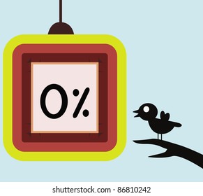 Zero Percent Interest Stock Vector (Royalty Free) 86810242 | Shutterstock