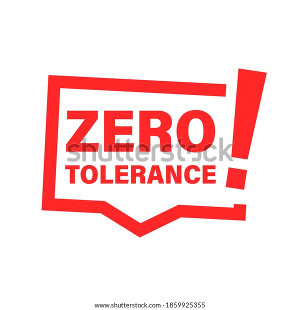 Zero Tolerance Sign Icon Clipart Image Stock Vector (Royalty Free ...