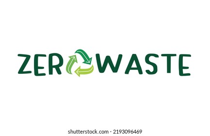 Zero Waste Recycle Symbol Design Element Stock Vector (Royalty Free ...