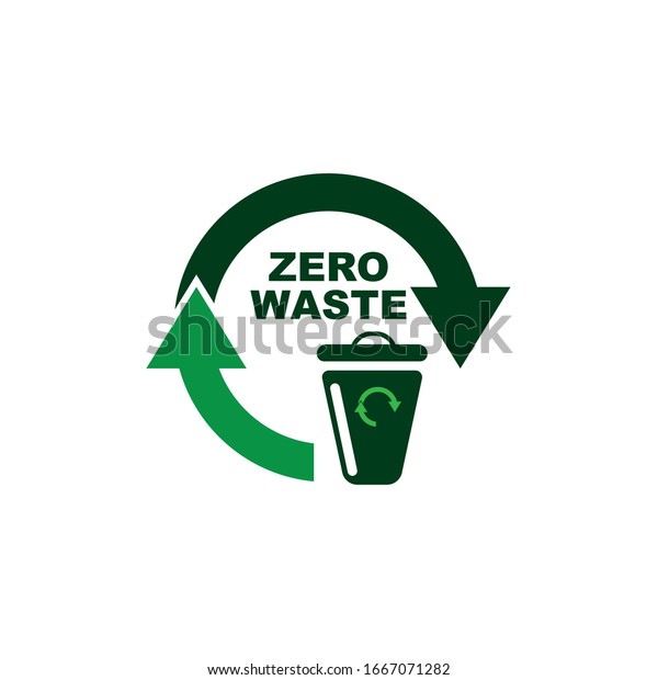 Zero Waste Recycling Symbol Icon Logo Stock Vector (Royalty Free ...