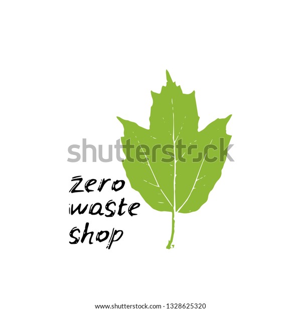 Zero Waste Shop Logo Black Text Stock Vector (Royalty Free) 1328625320 ...