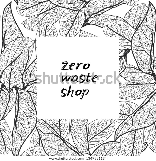 Zero Waste Shop Logo Black Text Stock Vector (Royalty Free) 1349881184 ...