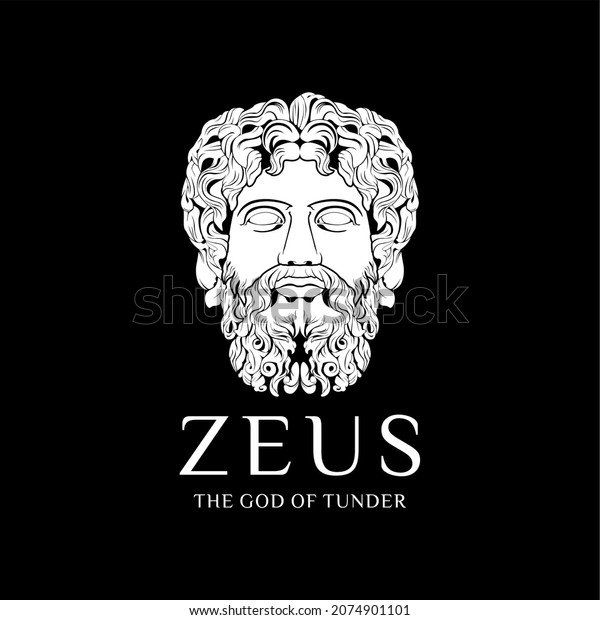 Zeus Face Vector Ancient Greek Godlike: เวกเตอร์สต็อก (ปลอดค่าลิขสิทธิ์ ...