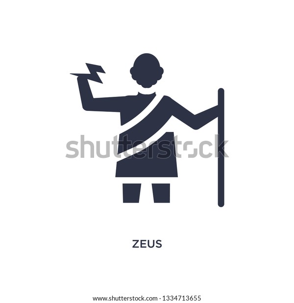 Zeus Icon Simple Element Illustration Greece Stock Vector (Royalty Free ...