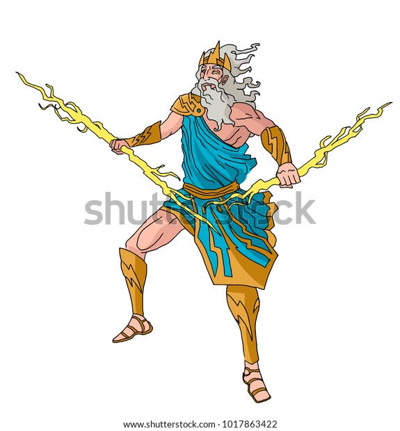 Zeus Jupiter God Ray Stock Vector (Royalty Free) 1017863422 | Shutterstock