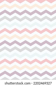 Zigzag Line Pastel Color Vector Illustration Stock Vector (Royalty Free) 2202469327 | Shutterstock