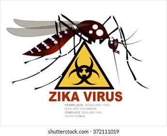 Zika Virus Warning Sign Vector Stock Vector (Royalty Free) 372111019 ...