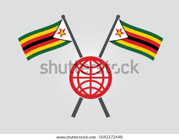 Zimbabwe Emblem World Relationship Stock Vector (Royalty Free ...