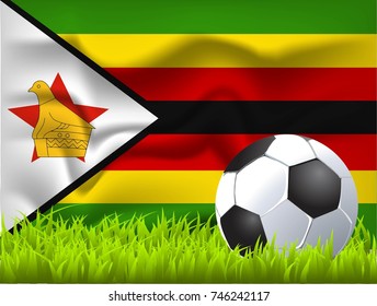 Zimbabwe Flag Soccer Ball Stock Vector (Royalty Free) 746242117 ...