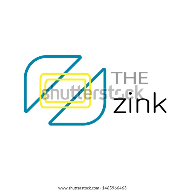 Zinc Logo Mono Line Logo Concept Stock Vector (Royalty Free) 1465966463 ...