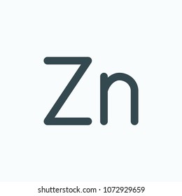Zink Icon Galvanized Metal Vector Icon Stock Vector (Royalty Free ...