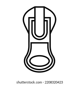 Zip Pictogram Outline Vector Illustration Stock Vector (Royalty Free ...