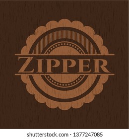 Zipper Wood Emblem Stock Vector (Royalty Free) 1377247085 | Shutterstock