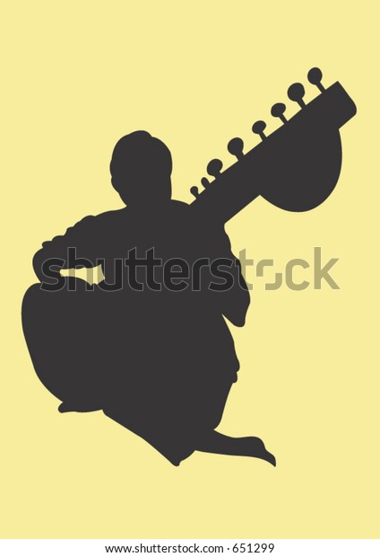 Zither Player Stock Vector (Royalty Free) 651299 | Shutterstock