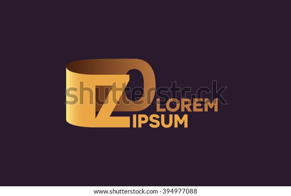 Zo Letters Logo Z O Letters Stock Vector (Royalty Free) 394977088 ...