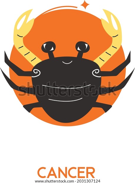 Zodiac Cancer Sign Vector Design Stock Vector (Royalty Free) 2031307124 ...