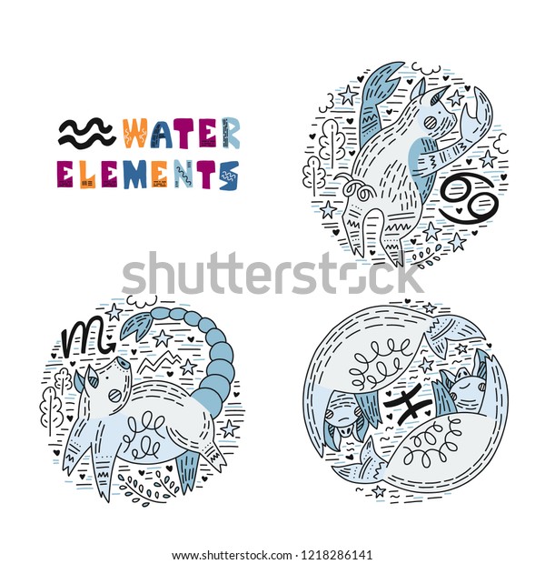 Zodiac Vector Signes Constellation Pig Symbol 스톡 벡터(로열티 프리) 1218286141 ...
