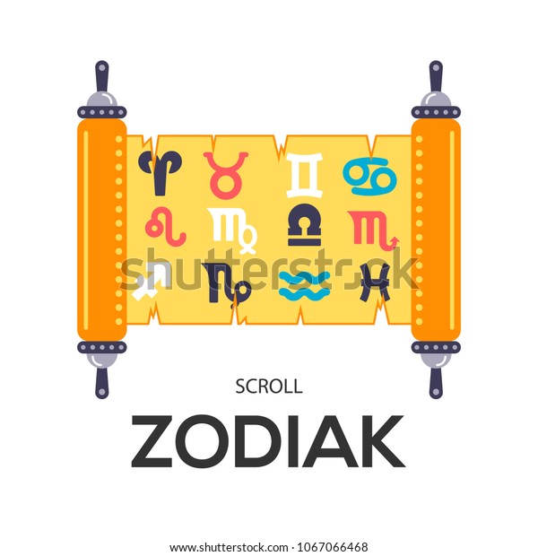 Zodiak Vector Illustration Symbol Object Flat Stock Vector (Royalty ...