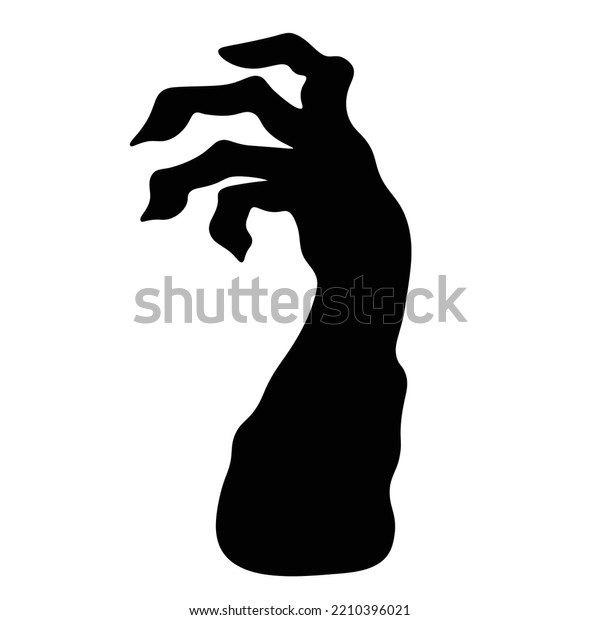 Zombie Arm Icon Vector Illustration Zombie Stock Vector (Royalty Free ...