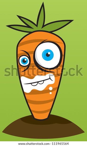 Zombie Carrot Stock Vector (Royalty Free) 111965564 | Shutterstock