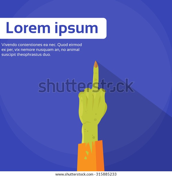 Zombie Hand Point Middle Finger Gesture: เวกเตอร์สต็อก (ปลอดค่า ...